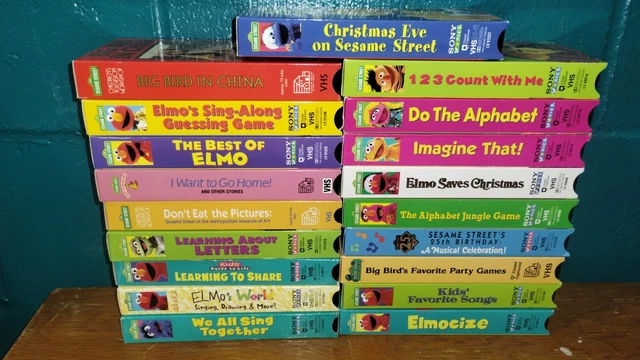 20X SESAME STREET VHS Lot Elmo, Learning About Letters, Big Bird £235. ...