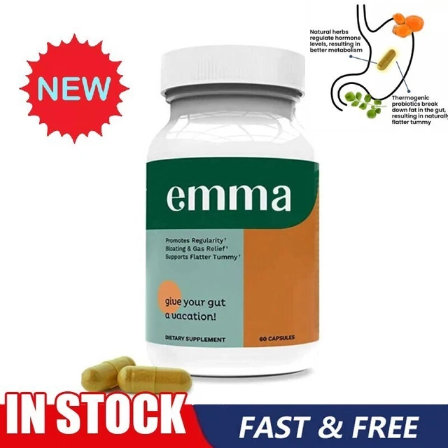 EMMA GUT HEALTH;GAS and Bloating Relief Constipation Leaky Gut-Repair ...