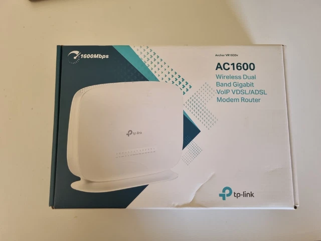 TP-LINK ARCHER VR1600V AC1600 Wireless Dual Band Gigabit VoIP ADSL NBN ...