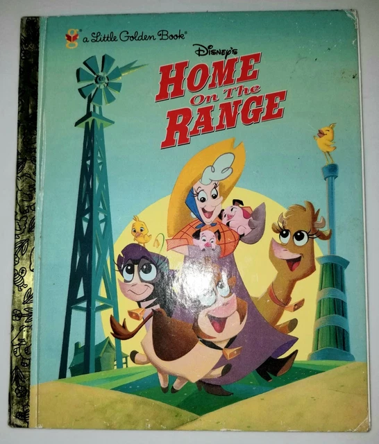 DISNEY’S HOME ON The Range. Little Golden Book. 1st Printing £5.46 ...
