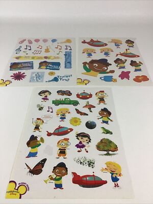 PLAYHOUSE DISNEY CHANNEL Little Einsteins Sticker Sheet Mission 3 Page ...