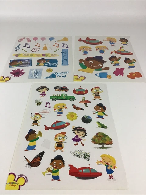 PLAYHOUSE DISNEY CHANNEL Little Einsteins Sticker Sheet Mission 3 Page ...