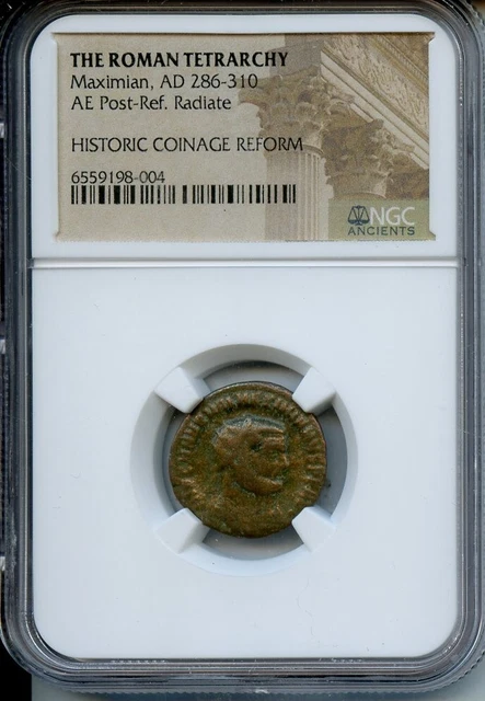 NGC CERTIFIED ANCIENT Roman Coin Maximian Radiate £19.54 - PicClick UK