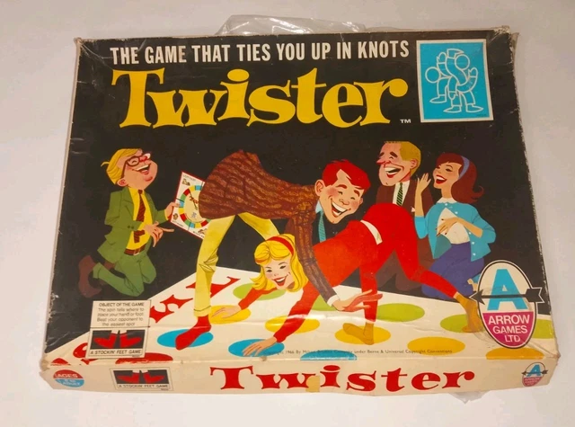 RARE VINTAGE TWISTER GAME 1966 Arrow Games 1960s. Retro 60s Floor fun ...