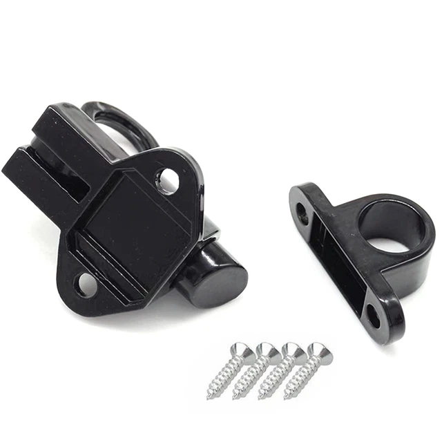 SELF CLOSING LATCH Bolt Automatic Spring Loaded Door Gate Security Lock ...