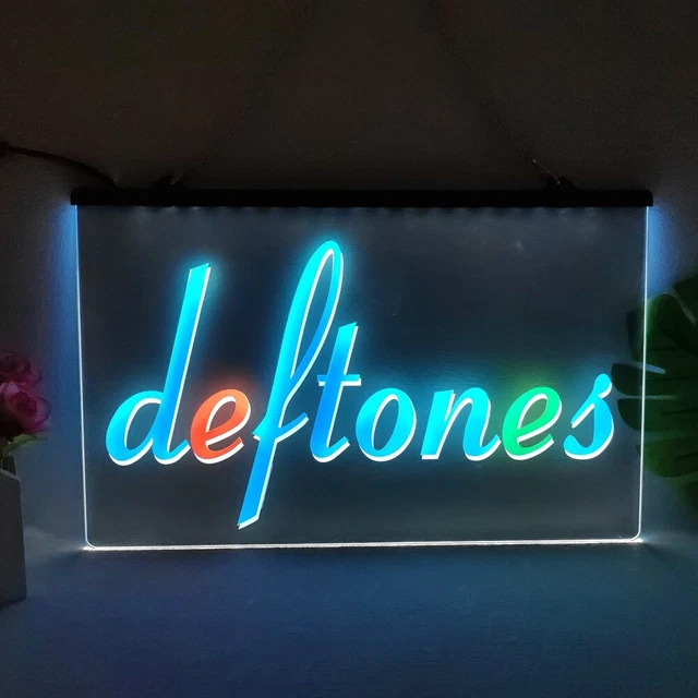 DEFTONES MUSIC BAND Room LED Neon Sign Light Wall Art Lamp Home Man ...