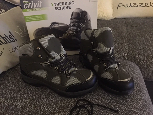 TREKKING SCHUHE CRIVIT Outdoor Wanderschuhe, Herren, wasserd., Gr. 45 ...