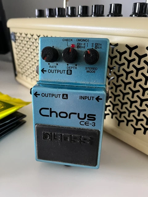 1986 BOSS CE-3 Chorus guitar pedal - made in Japan - Boxed - Rare ...