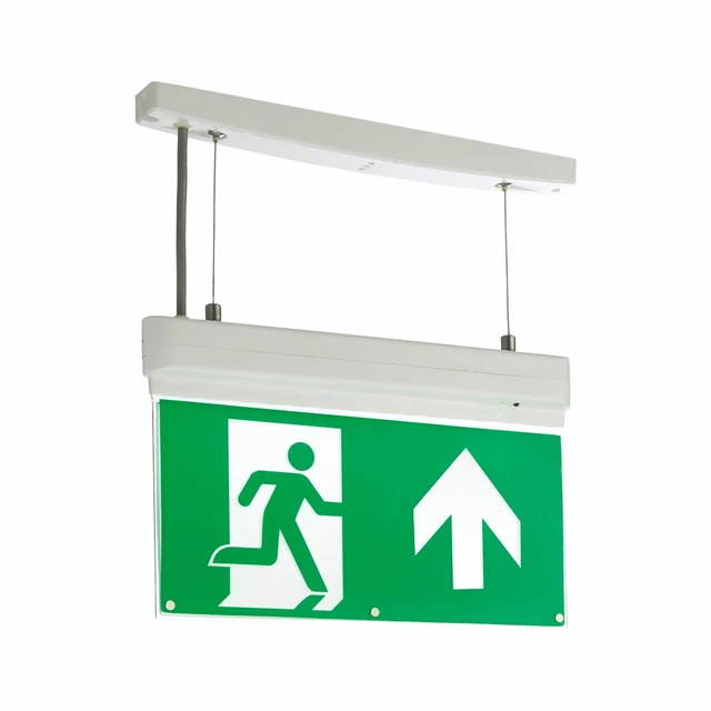 LED EMERGENCY 3 Hour Maintained Suspended Fire Exit Sign Light Saxby 72644 £65.16 - PicClick UK