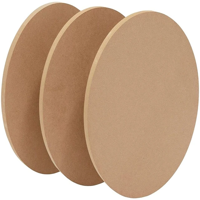 CIRCLE MDF PLAIN Boards 9mm 12mm & 18mm Thick Various Sizes Round Shape ...