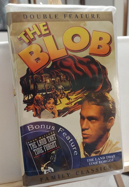 THE BLOB CLASSIC horror VHS double feature 50's horror McQueen £5.61 ...