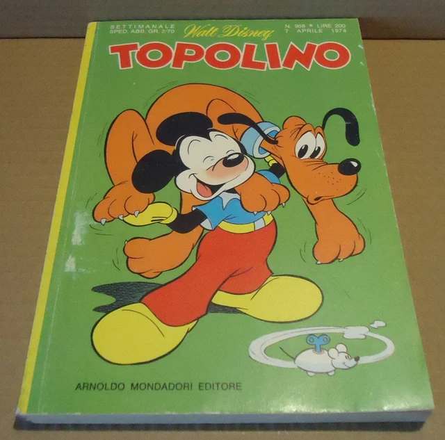 TOPOLINO 958 Arnoldo Mondadori Editore 7 Aprile 1974 EUR 3,99 - PicClick IT
