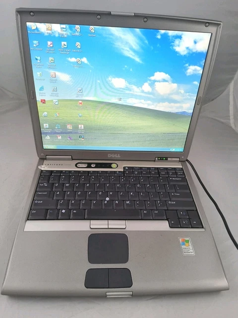 VINTAGE DELL D600 Laptop Windows XP Pro 1.8 Ghz 40gb HDD 512. Ram cords ...