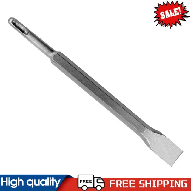 ROUND SHANK ELECTRIC Hammer Point Groove Flat Chisel Bit SDS Plus ...