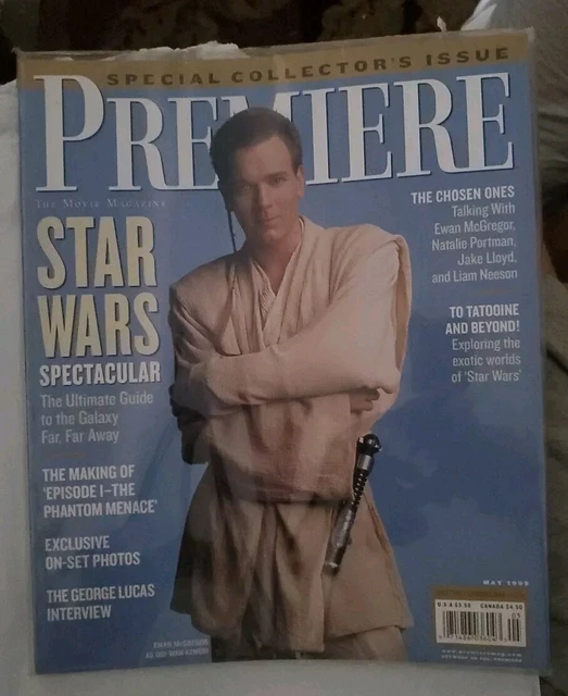 Premiere Magazine Ewan Mcgregor Star Wars Episode 1 Collector S Phantom