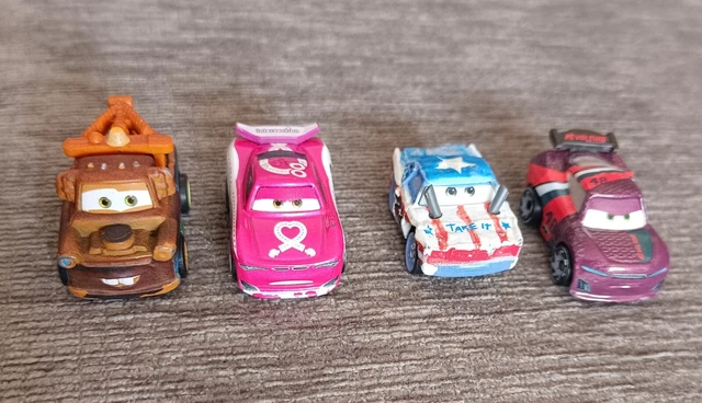 DISNEY PIXAR CARS Mini Racers Diecast: Clicker 48, Cigalert 22, Mater ...