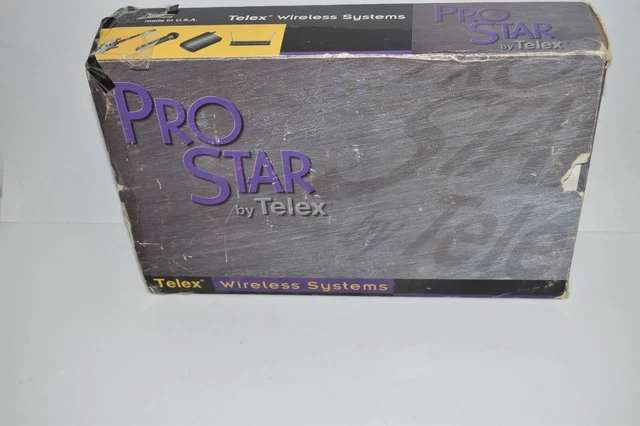 KB TELEX WIRELESS Systems Pro Star Vr 12D Microphone / Receiver- Box ...
