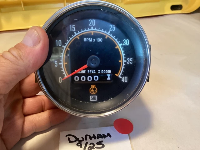 VINTAGE STEWART-WARNER TACHOMETER rat hot rod vintage car part gasser ...