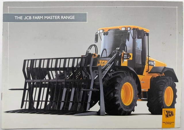 ORIGINAL JCB FARM Master Range Sales Brochure, 2003 £8.00 - PicClick UK