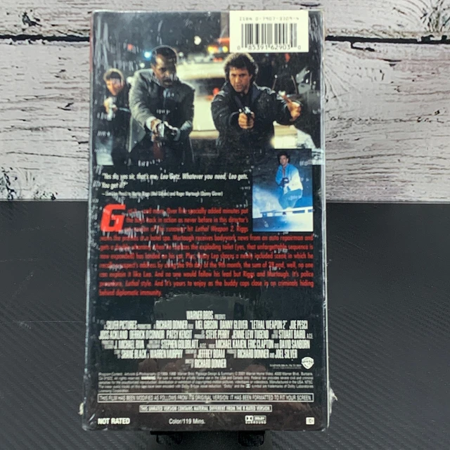 LETHAL WEAPON 2 Director's Cut Mel Gibson Danny Glover [VHS] Tape NEW ...