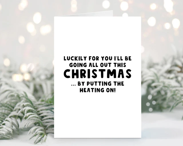 COST OF LIVING Crisis Christmas Card, Funny Heat or Eat Card, Inflation ...