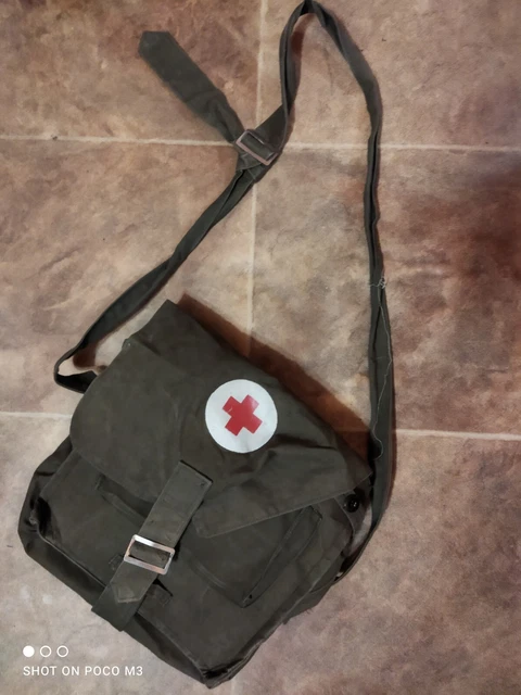 RUSSIAN SOVIET ARMY civil defence medic + black beret+ bag Uniform ...