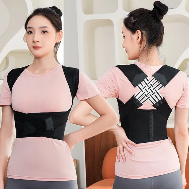 ADJUSTABLE POSTURE CORRECTOR Low Back Support Shoulder Brace Belt For ...