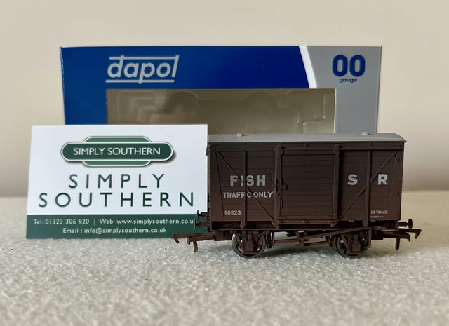 DAPOL SIMPLY SOUTHERN SR Fish wagon Limited Edition OO Gauge.Weathered ...