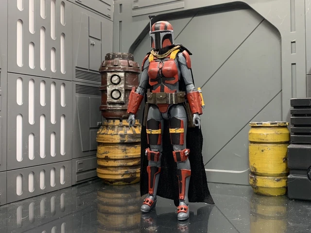 STAR WARS CUSTOM 6” Black Series Rav Bralor Mandalorian Action Figure ...