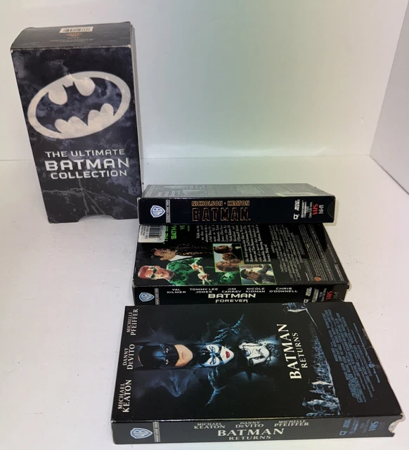 THE ULTIMATE BATMAN Collection 3 VHS Set Batman, Batman Returns, Batman Forever £9.32 - PicClick UK