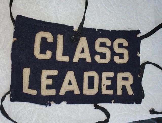 WWII US ARMY Officer Insignia Infantry School Class Leader Wool Patch L ...