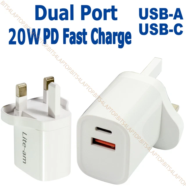 20W FAST CHARGE PD Plug Dual Port Adapter For Apple iPad Mini (6th Gen ...