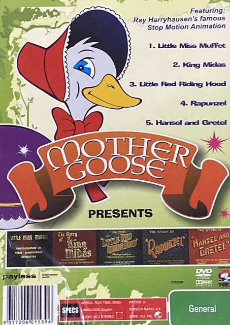 RAY HARRYHAUSEN DVD Vintage Cartoons Stop Motion Animation Puppets ...