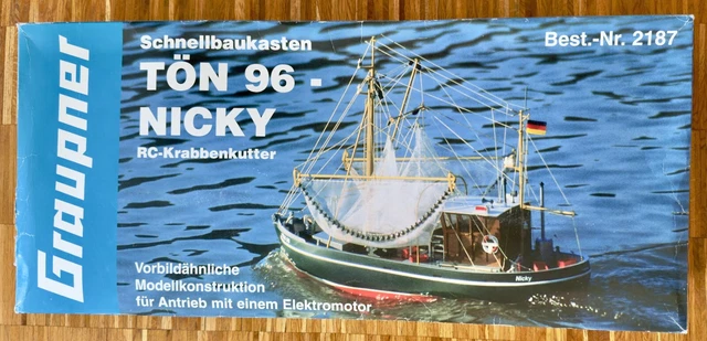 GRAUPNER 2187 KRABBENKUTTER KRABBE TÖN 96 Nicky Bausatz neu unverbaut ...