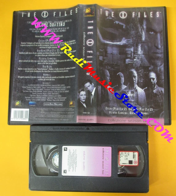 VHS FILM THE X FILES COLLECTION season two volume quattro 4 0480 SA ...