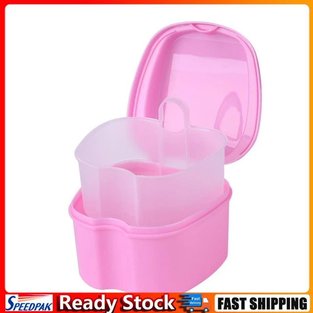 UK DENTAL FALSE Teeth Storage Box with Hanging Net Container Organizer ...