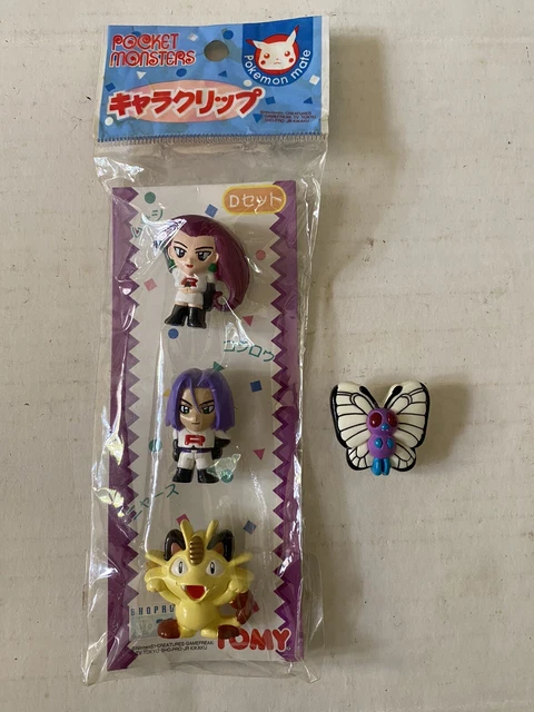 NINTENDO POKEMON CHARACTER Clip TEAM ROCKET toy 1999 TOMY Jessie James ...