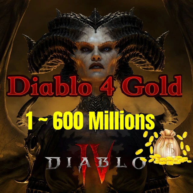 DIABLO 4 GOLD D4 DIABLO IV Eternal SOFTCORE 50M-500MIO GOLD £6.00 ...