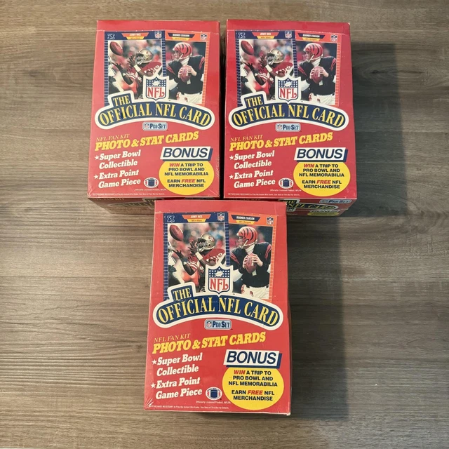 VINTAGE 1989 PRO Set NFL Football Series 1 Wax Box LOT OF 3 $132.50 ...