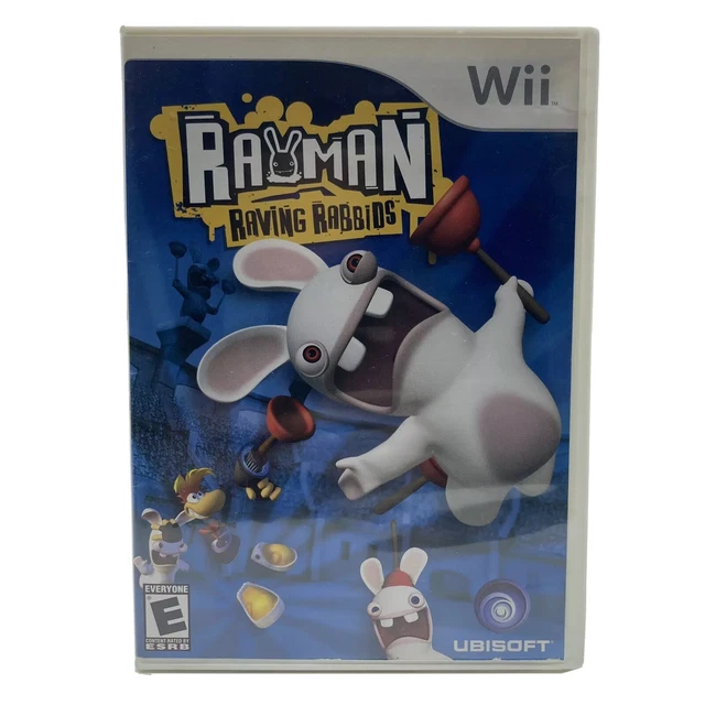 RAYMAN RAVING RABBIDS (Nintendo Wii, 2006) CIB Complete w/ Manual Free ...