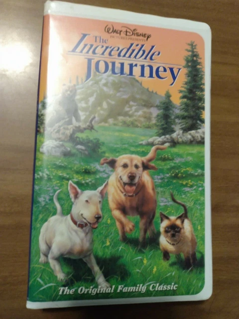 THE INCREDIBLE JOURNEY VHS Walt Disney Home Video 8562 - Plastic ...