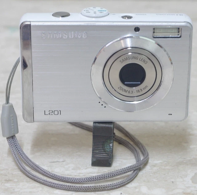 SAMSUNG L201 DIGITAL Camera 10.2 Mp Good Battery Integ Mem All Works ...