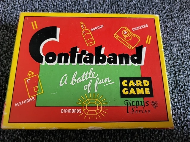 VINTAGE CONTRABAND CARD Game Pepys 1950s COMPLETE Smuggling Castell ...