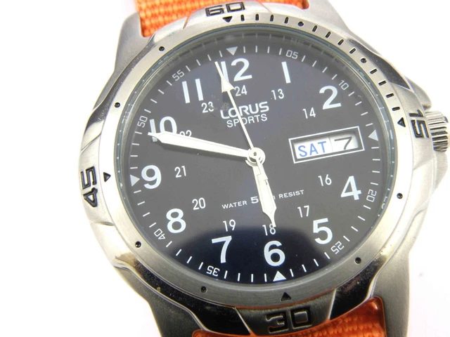 LORUS GENTS VX43-X038 Military NATO Strap Watch - 50m £39.95 - PicClick UK