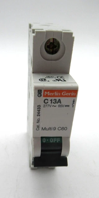 SCHNEIDER MERLIN GERIN C13A 60111 MULTI9 C60 240VAC 60VDC 13A Neuf EUR 50,33 - PicClick FR