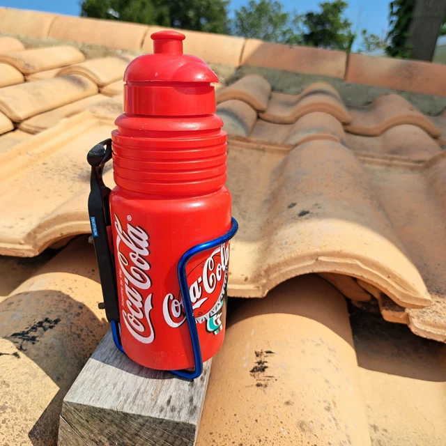 GOURDE OU BIDON COCA COLA de cycliste et son support. Vintage. EUR 10 ...