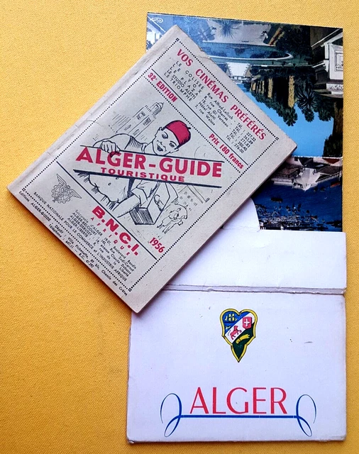 ALGIERS: ANTIQUE SOUVENIRS of ALGIERS/PLAN - GUIDE & NOTEBOOK of 10 POSTCARDS $4.38 - PicClick CA