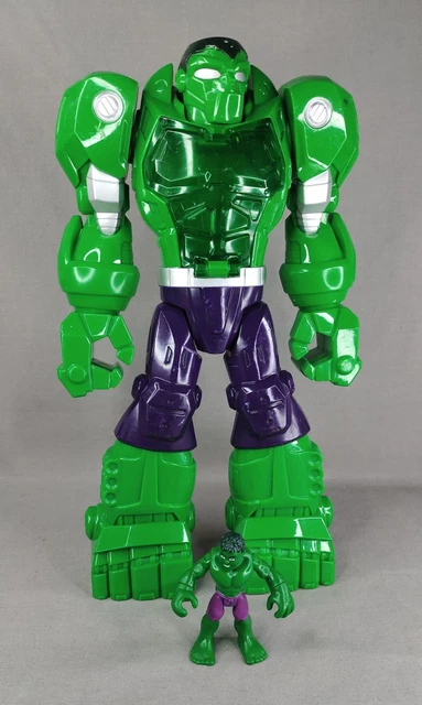 PLAYSKOOL MARVEL ADVENTURES Mech Armor INCREDIBLE HULK action figure ...