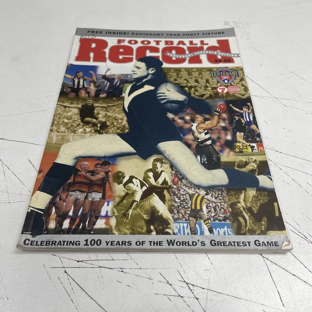 ORIGINAL RETRO AFL VFL Football Footy Magazine Record Centenary Year $9 ...
