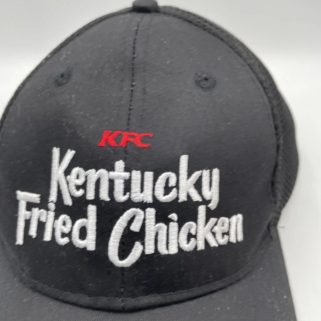 KFC KENTUCKY FRIED Chicken Fast Food Employee's Black Mesh Hat Cap ...